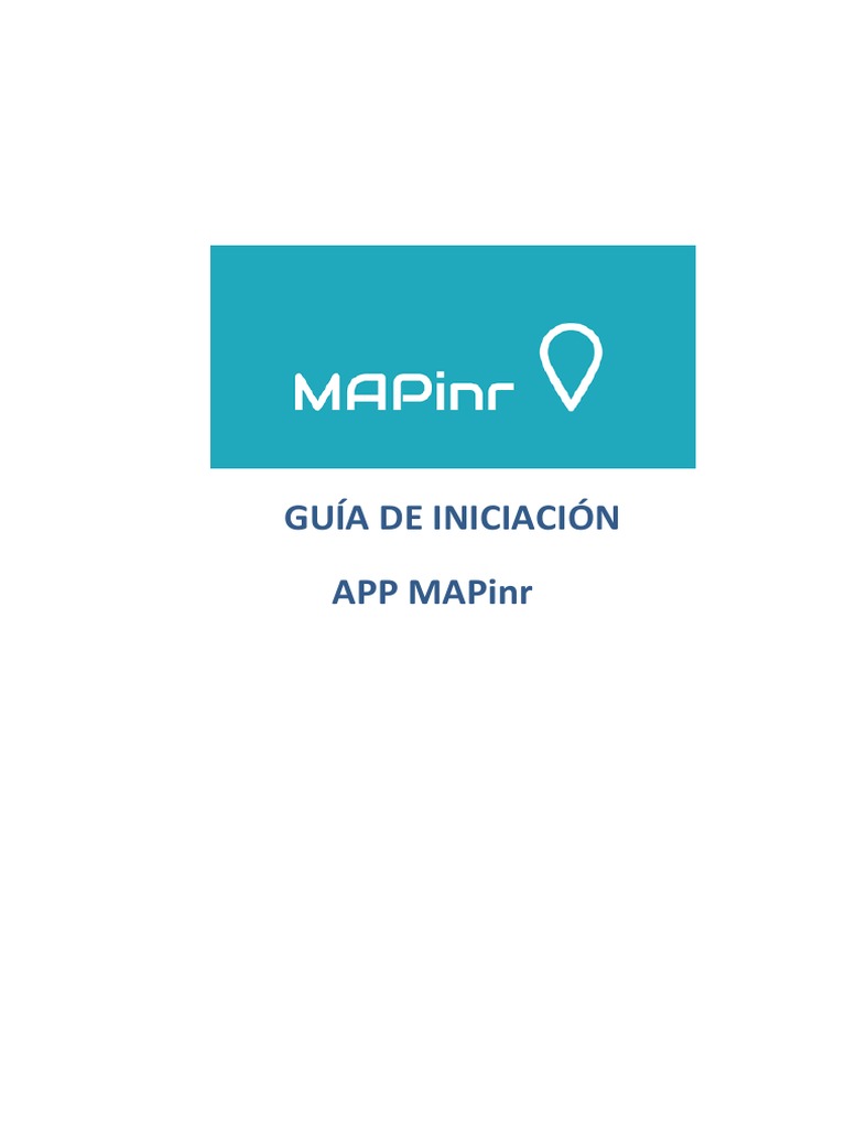 Guia Iniciacion App GPS MAPinr | PDF | Aplicación movil | Software