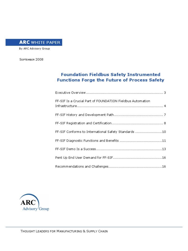 Foundation Fieldbus Safety Instrumented | PDF | Safety | Computer Network