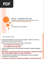 Kolbs Learning Styles and Experiential Learning Cycle | PDF | Learning ...