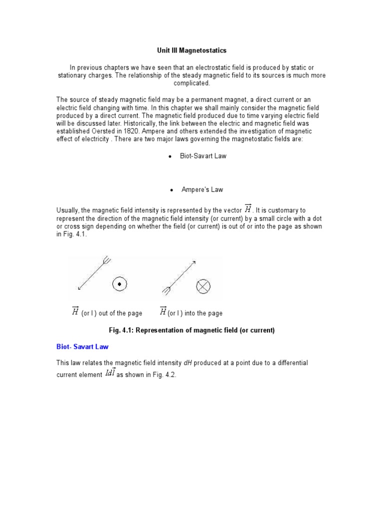 Magnetostatics: Laws and Applications | PDF | Magnetic Field | Flux