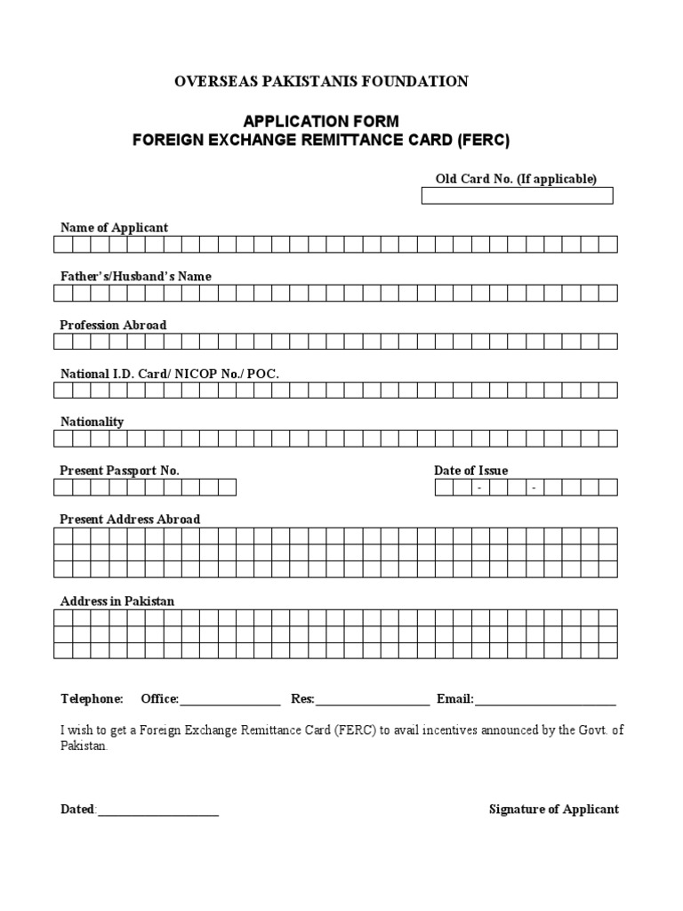 Forms for Remittance Card | Government And Personhood