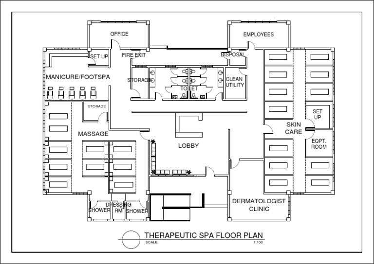 Manicure/Footspa: Therapeutic Spa Floor Plan | PDF