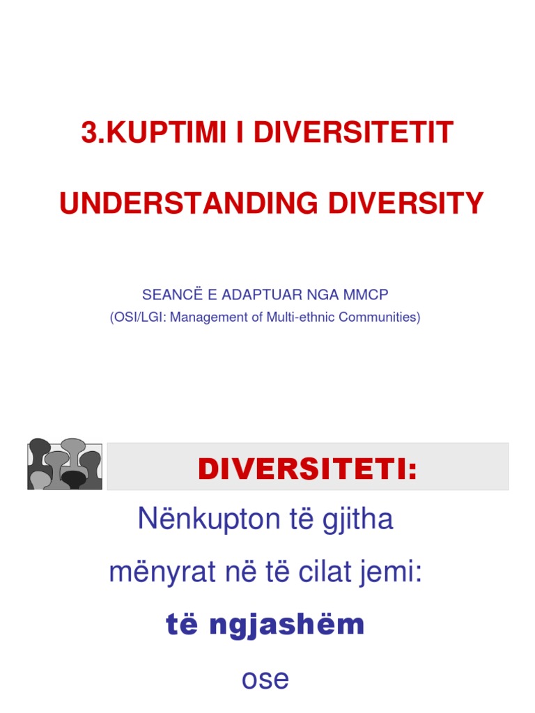 Kuptimi I Diversitetit | PDF