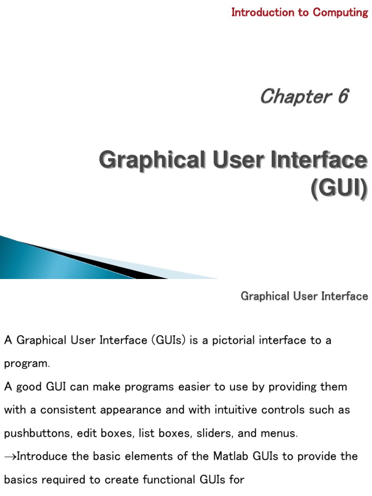Chapter 6 P1 | PDF | Graphical User Interfaces | Parameter (Computer Programming)