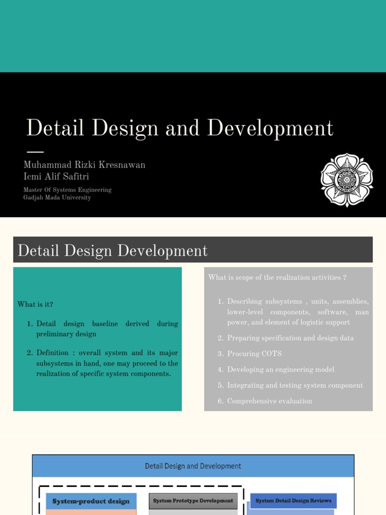 Detail Design and Development (Final) | PDF | Software Development | System