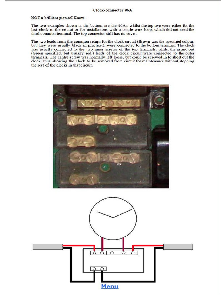Vintage Clock Connector Guide | PDF | Science & Mathematics