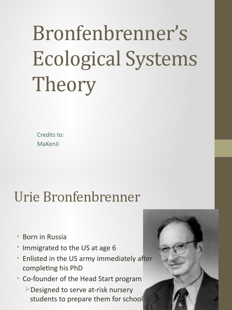 Understanding Bronfenbrenner's Theory | PDF | Society | Emotions