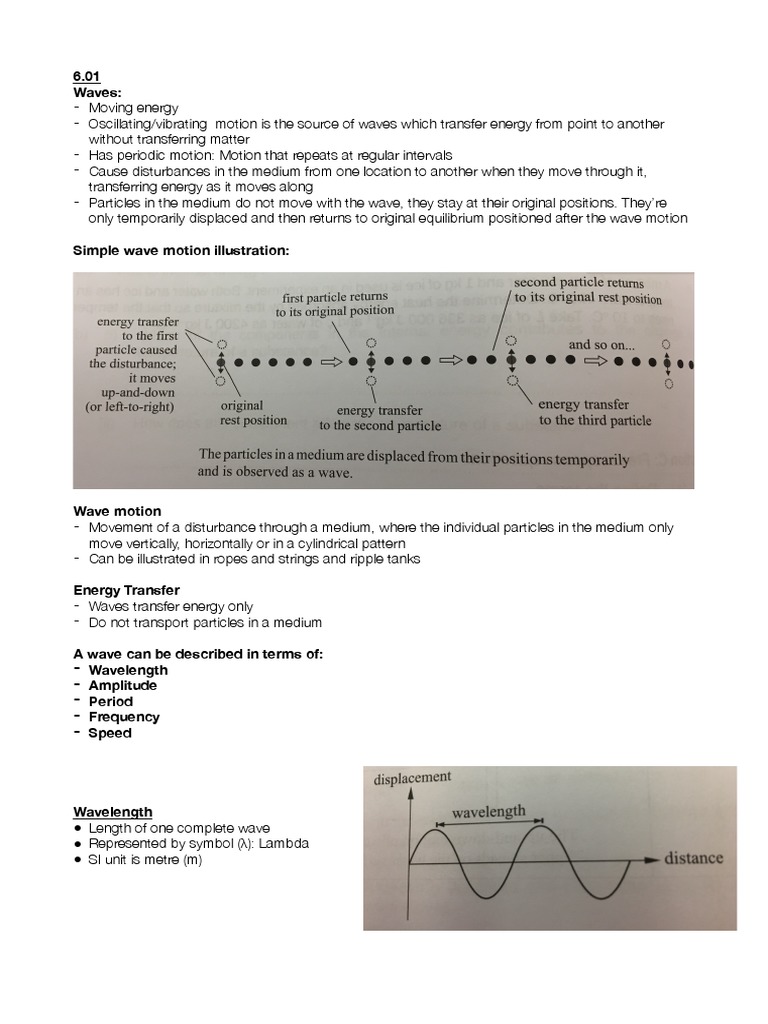 IGCSE Physics Chapter 6 PDF | Wavelength | Waves
