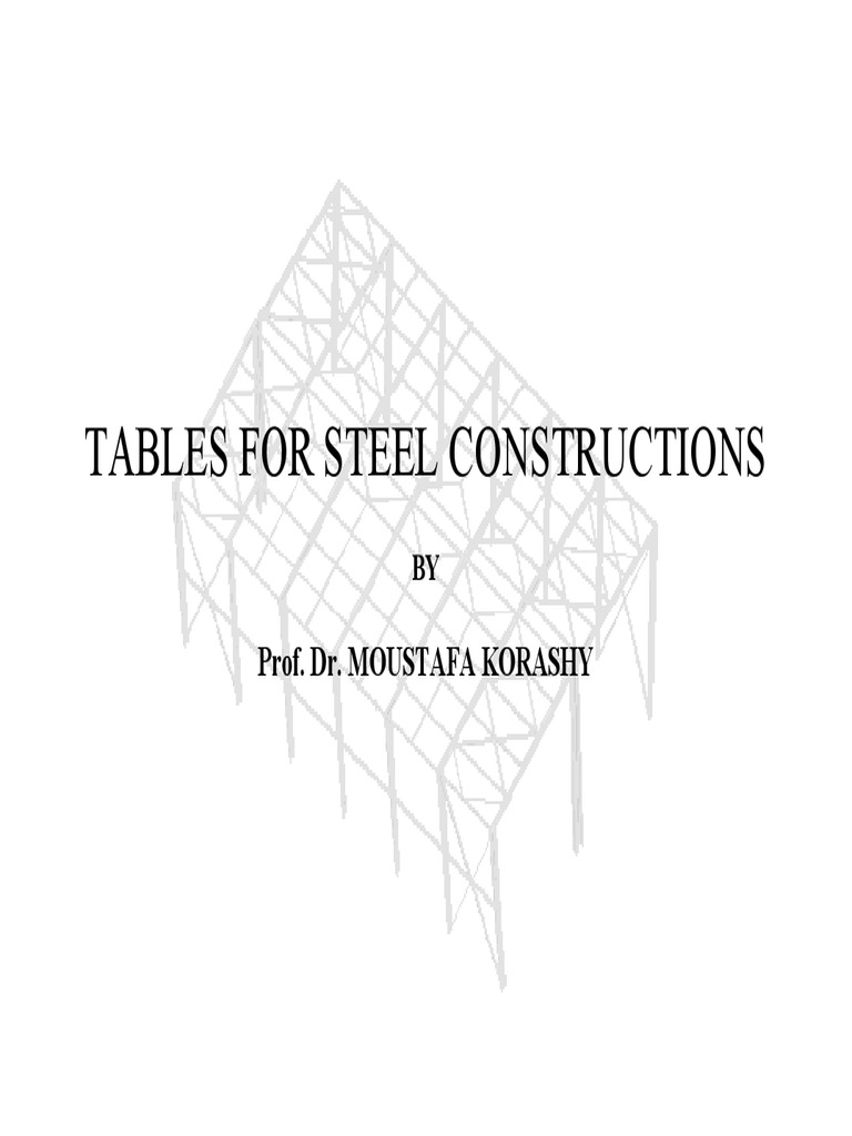 Steel-Tables 2 PDF | PDF | Truss | Structural Steel