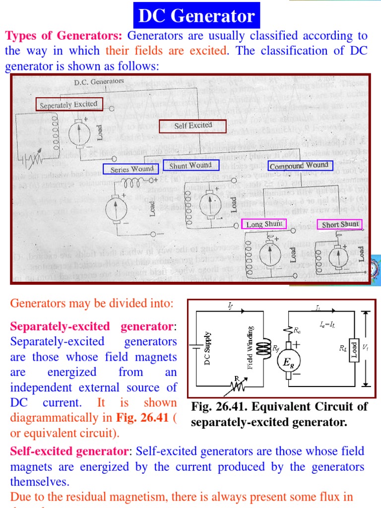 DC Generators | PDF | Electric Generator | Series And Parallel Circuits
