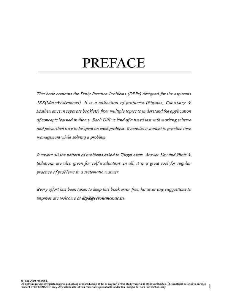 DPP Physics Class-12 | PDF | Force | Gases