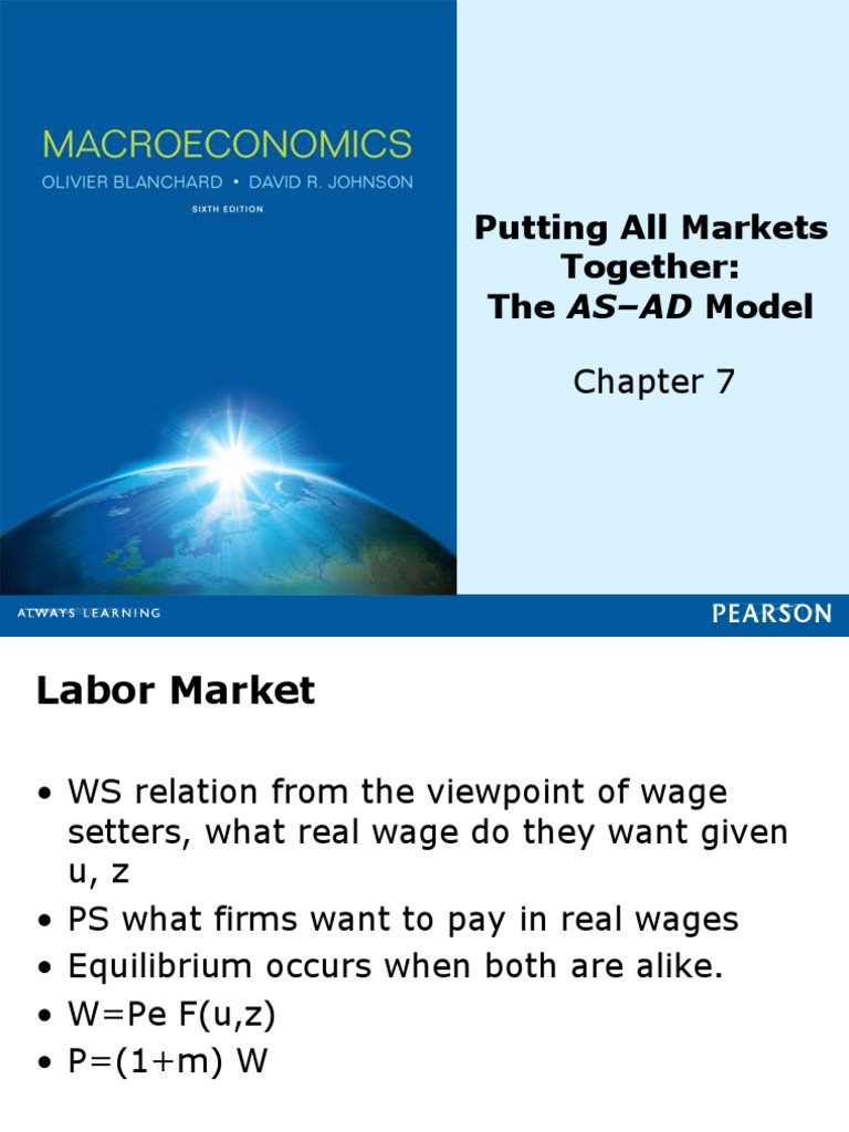 Putting All Markets Together: The AS-AD Model | PDF | Economic ...