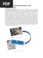 Pet Bottle Recycling Project Report | PDF | Recycling | Plastic