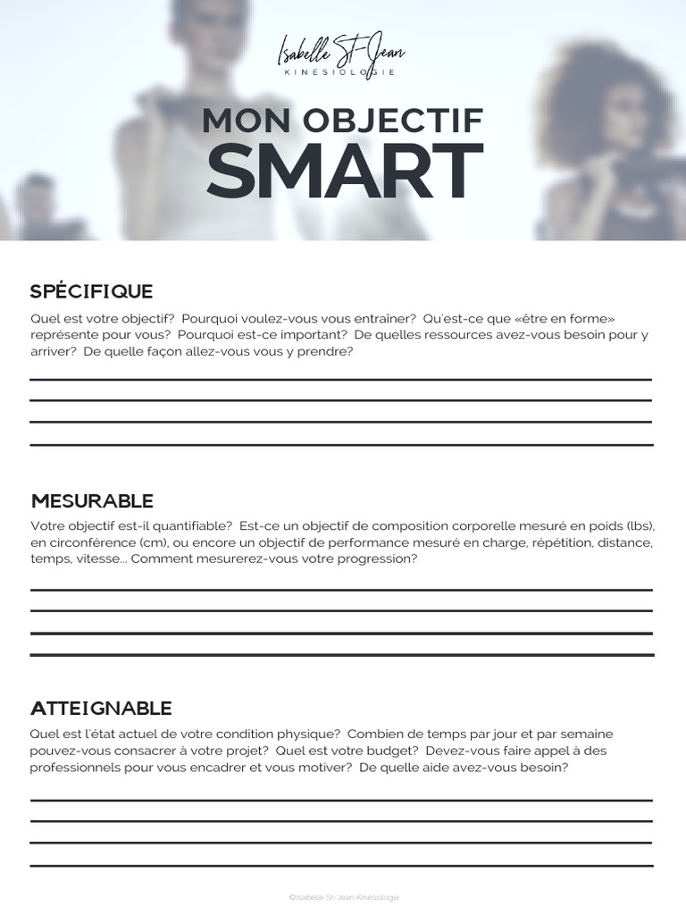 Mon Objectif SMART | PDF | Développement personnel