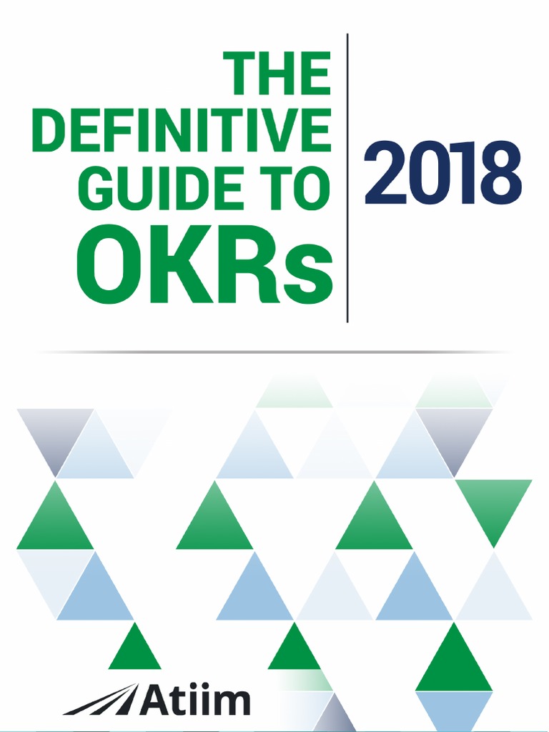 The Ultimate Guide To Okrs Pdf Goal Setting Goal