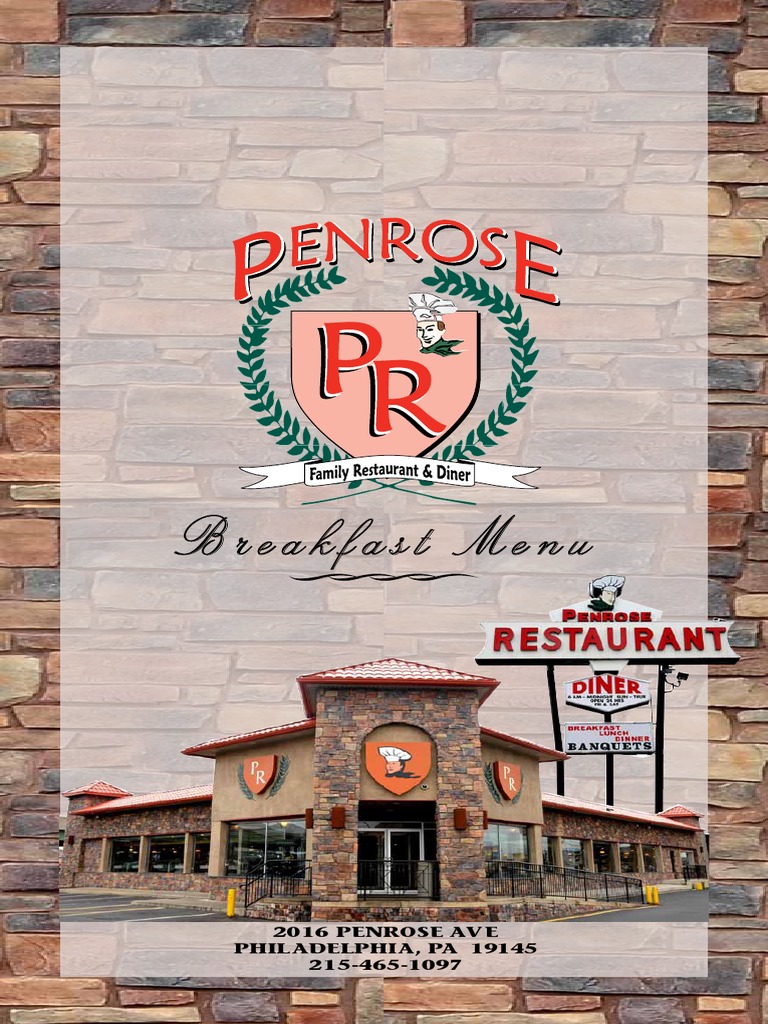 Penrose Diner Breakfast Menu | PDF | Sausage | Cuisine