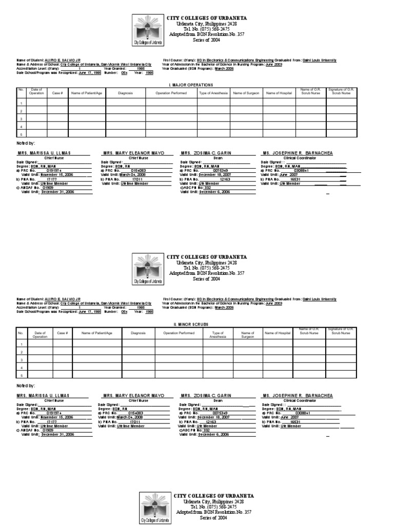 PRC Cases Format | Download Free PDF | Bachelor Of Science | Nursing
