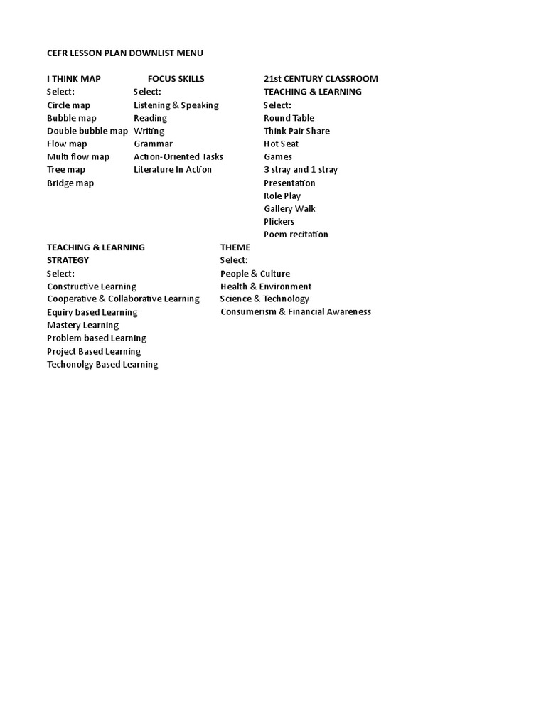 Action Flow Lesson Plan Overview | PDF