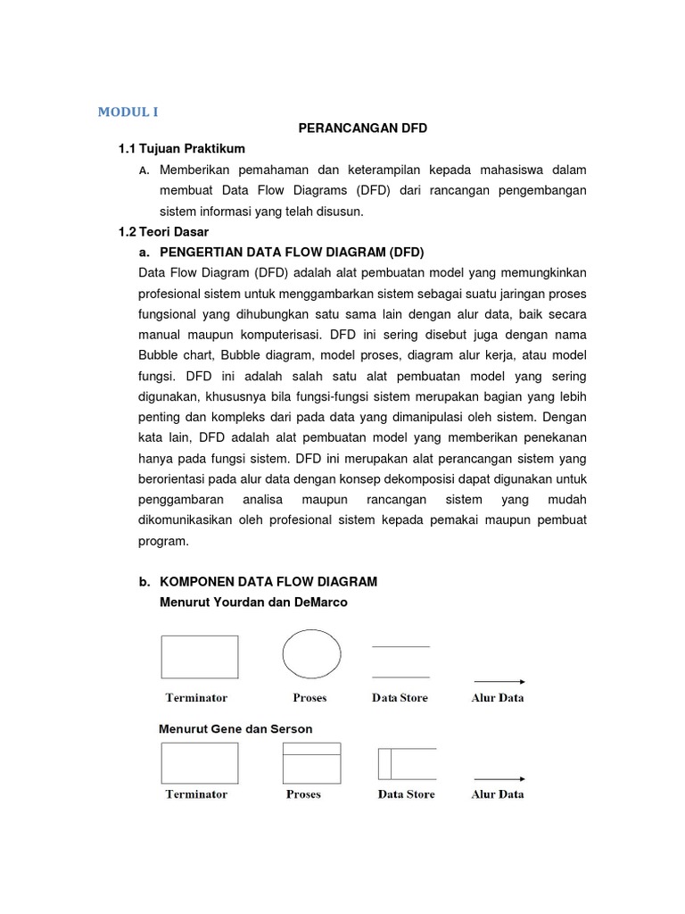 Teori Data Flow Diagram | PDF