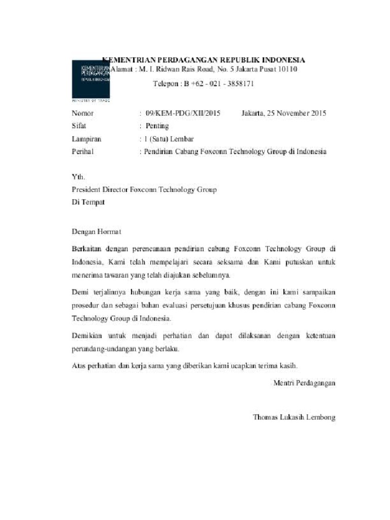 Contoh Pesan Bisnis | PDF