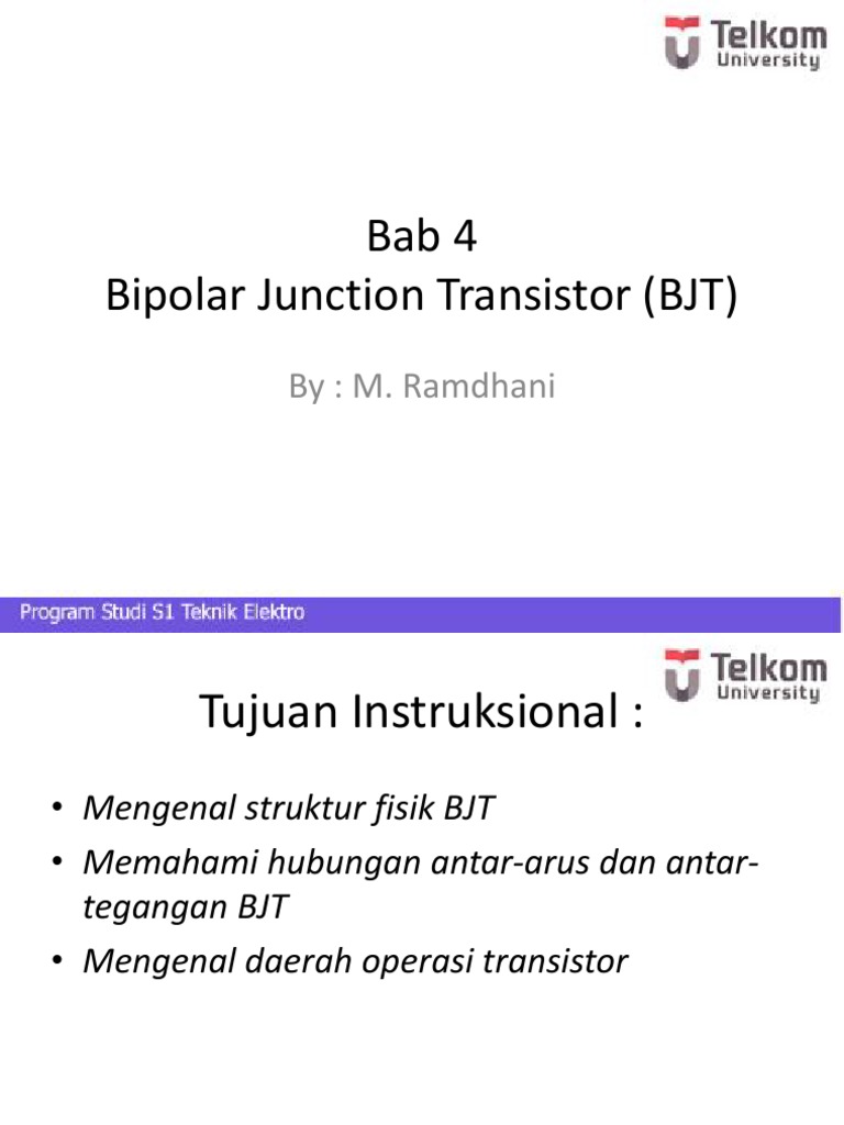 Struktur dan Operasi BJT | PDF