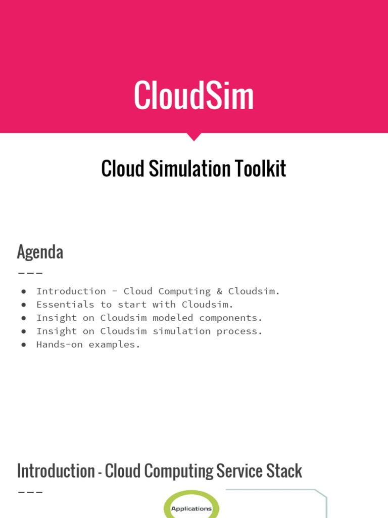 Cloudsim: Cloud Simulation Toolkit | PDF | Cloud Computing | Areas Of ...