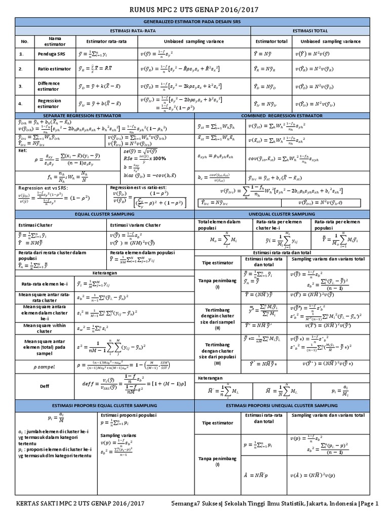 (Revisi) Rumus MPC 2 - UTS 57 | PDF