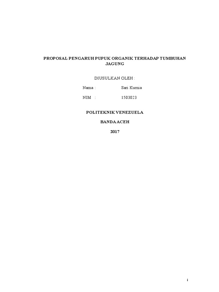 Kerangka Proposal PKM T 2016 Edit OK | PDF | Teknologi & Rekayasa