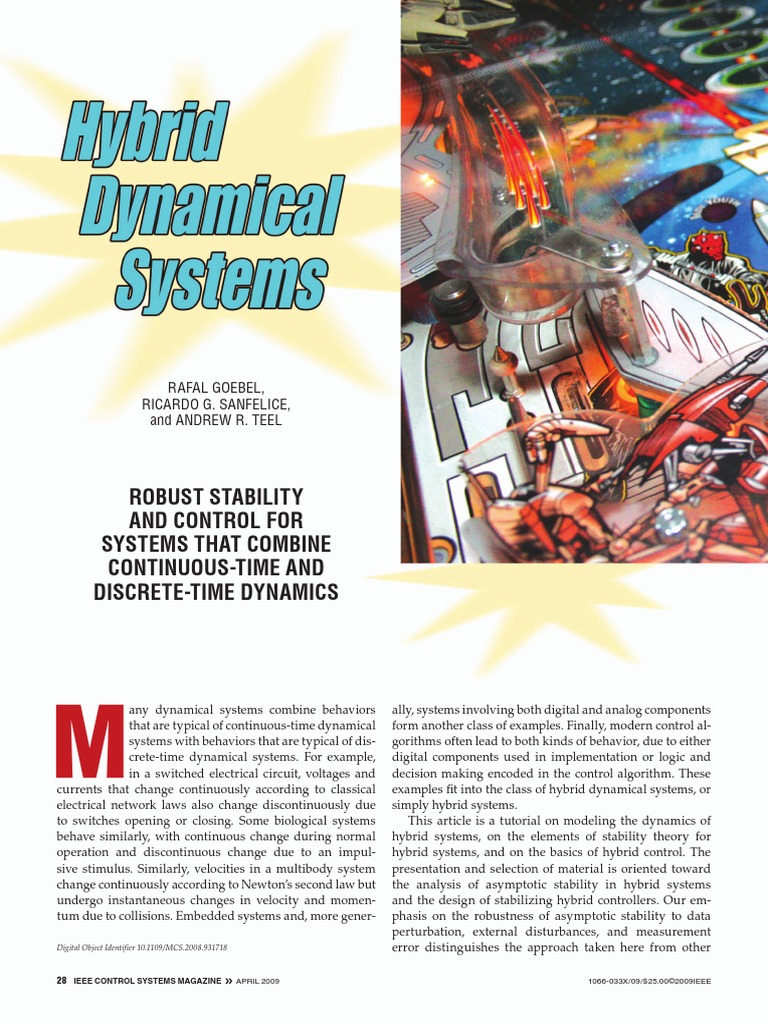 Hybrid Dynamic Systems Tutorial PDF | PDF | Stability Theory ...