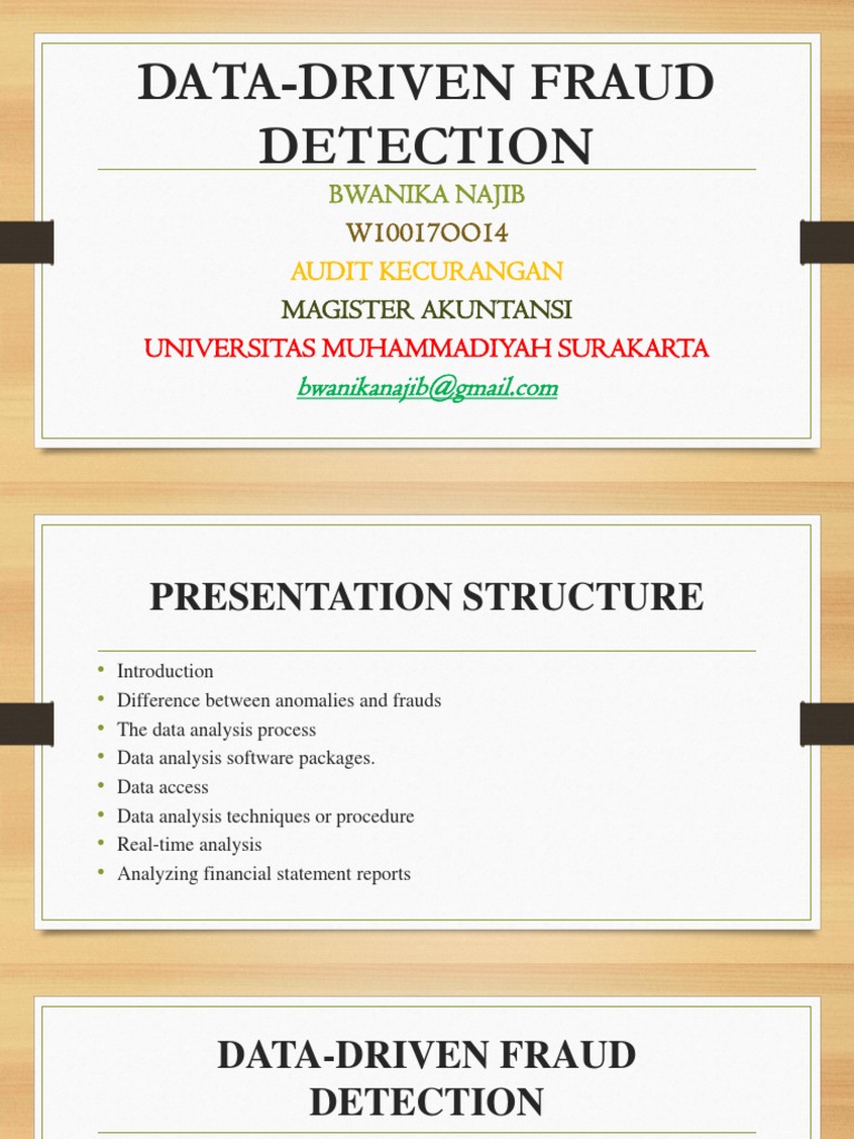 Data-Driven Fraud Detection: Bwanika Najib | PDF | Fraud | Databases