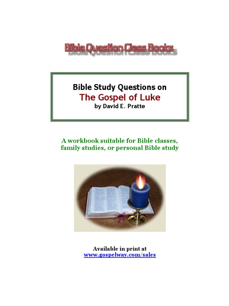 Luke Questions | PDF | Gospel Of John | Jesus