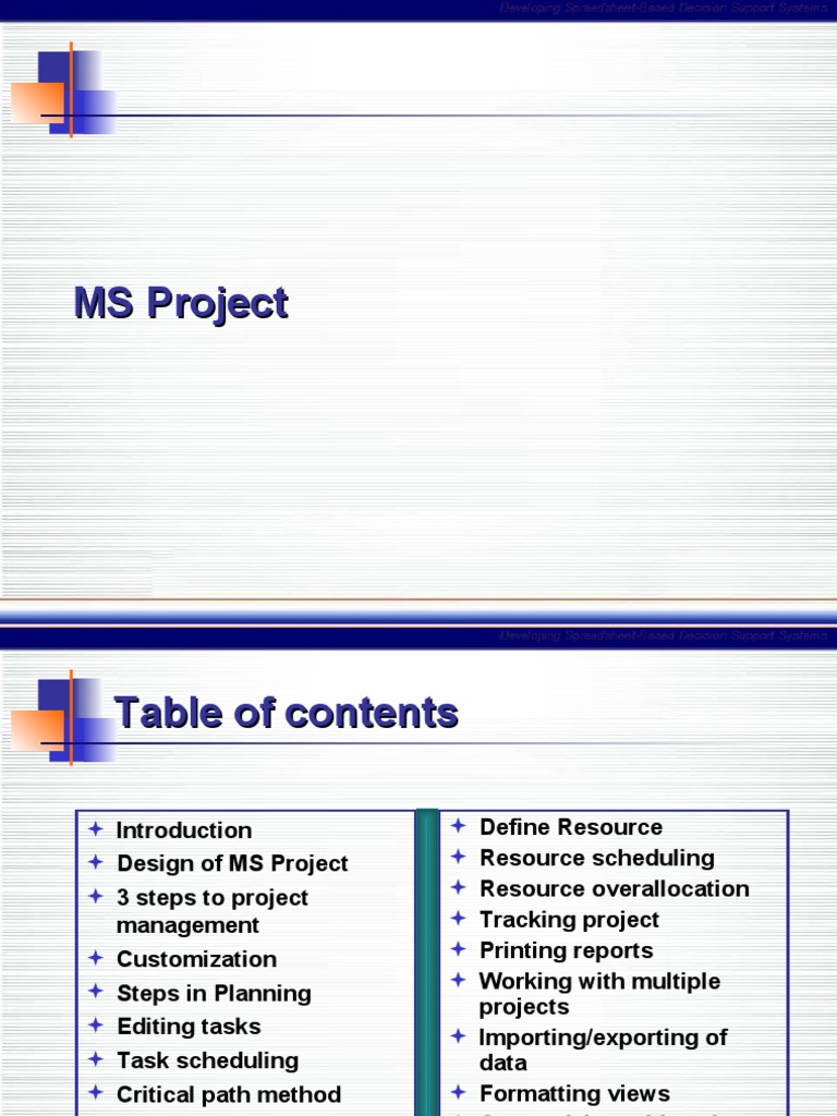 MS Project | Project Management | Technology