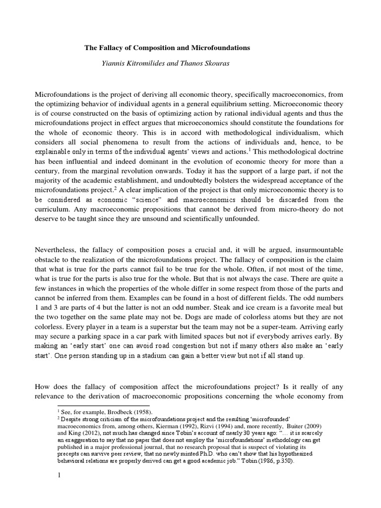 Economists Debate Microfoundations | PDF | Externality | Microeconomics