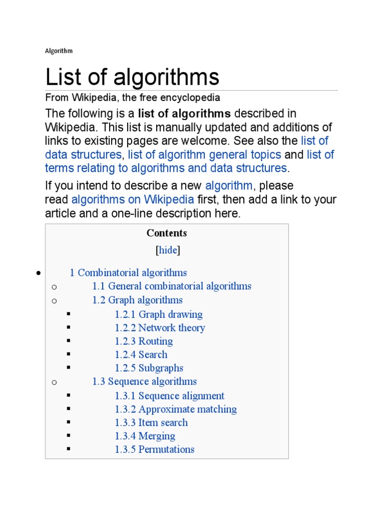 List of Algorithms | PDF | Algorithms | Data Compression