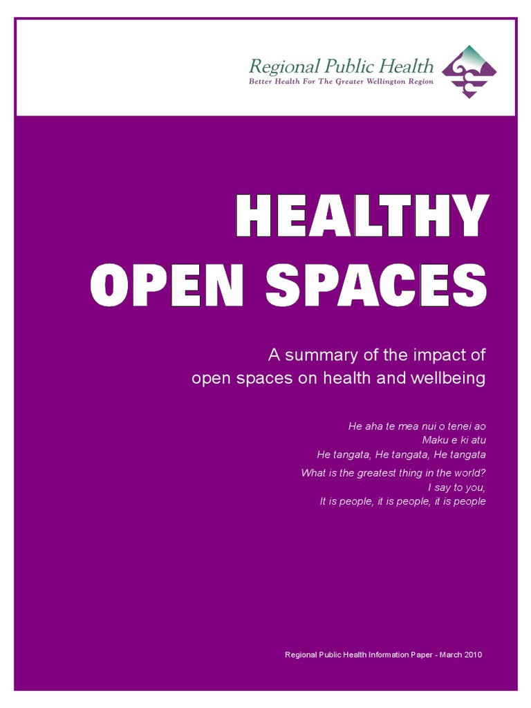 2010 - Impact of Open Spaces On Health & Wellbeing | PDF | Urbanization ...