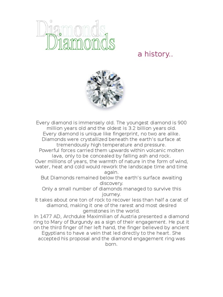 About Diamonds | PDF | Diamond | Gemstone