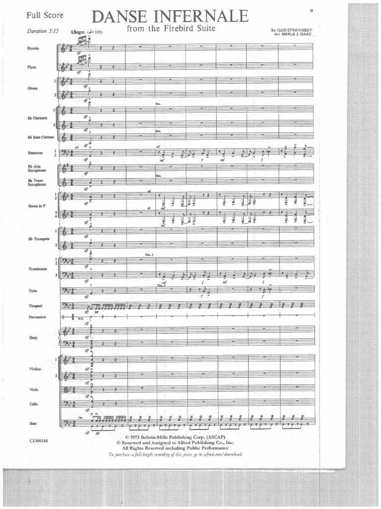 Partitura Danza Infernal | PDF