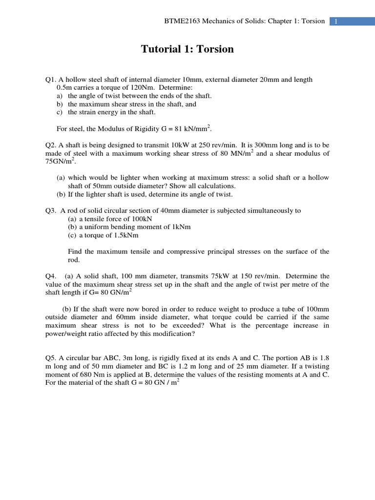 Tutorial Chapter 1 | PDF