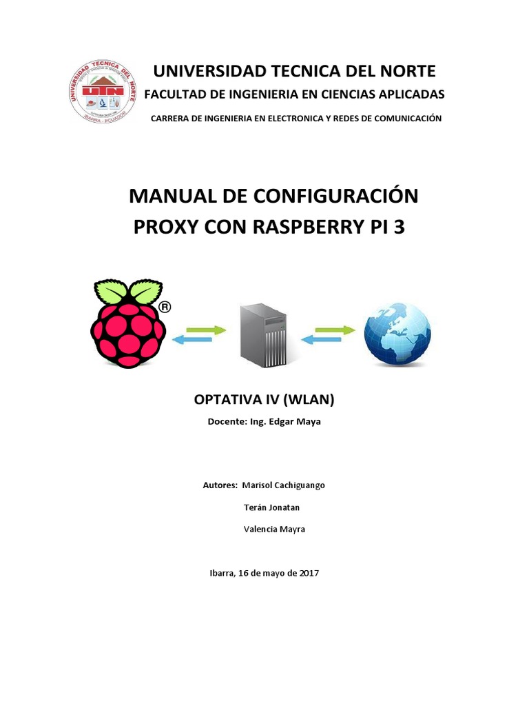 INFORME 3 - Configuración Proxy Raspberry Pi 3 | PDF | Servidor proxy | Edad de información