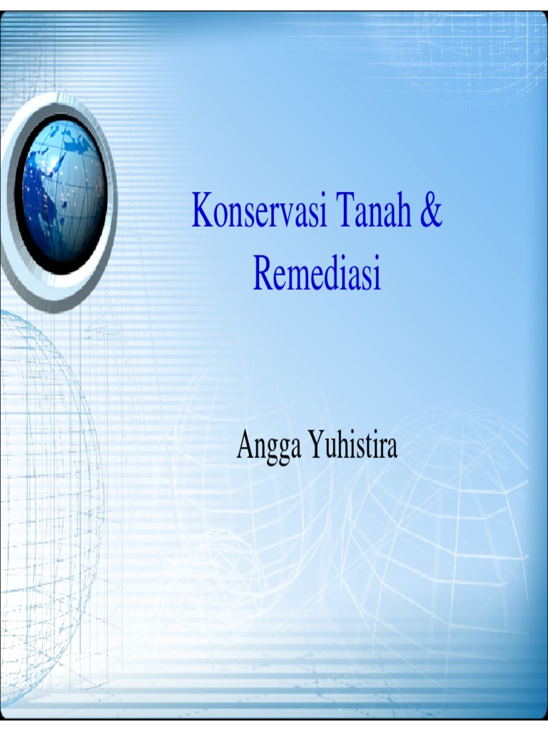 Konservasi Tanah Remediasi PDF | PDF