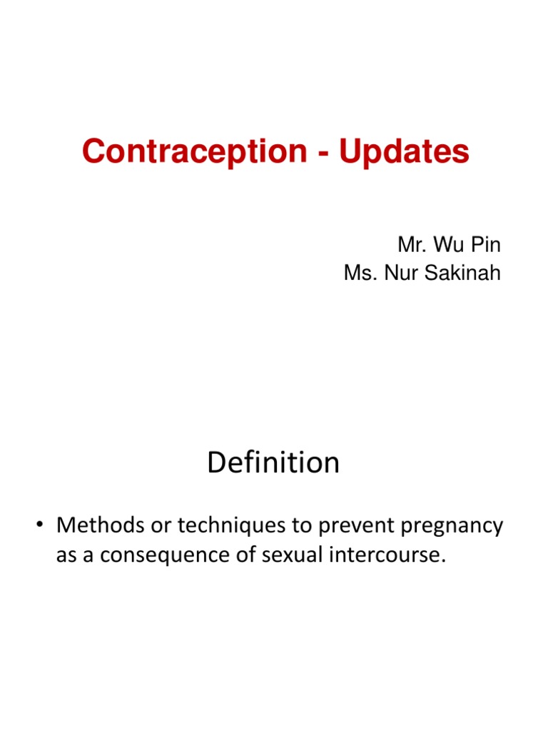 Comprehensive Contraception Guide | PDF | Birth Control | Menstrual Cycle