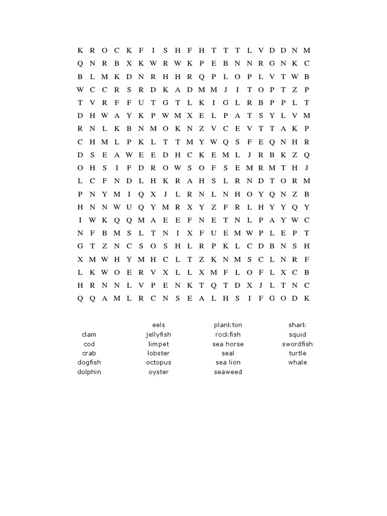 Find Word Puzzle | PDF