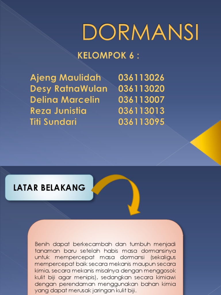 Dormansi | PDF | Kesehatan Holistik