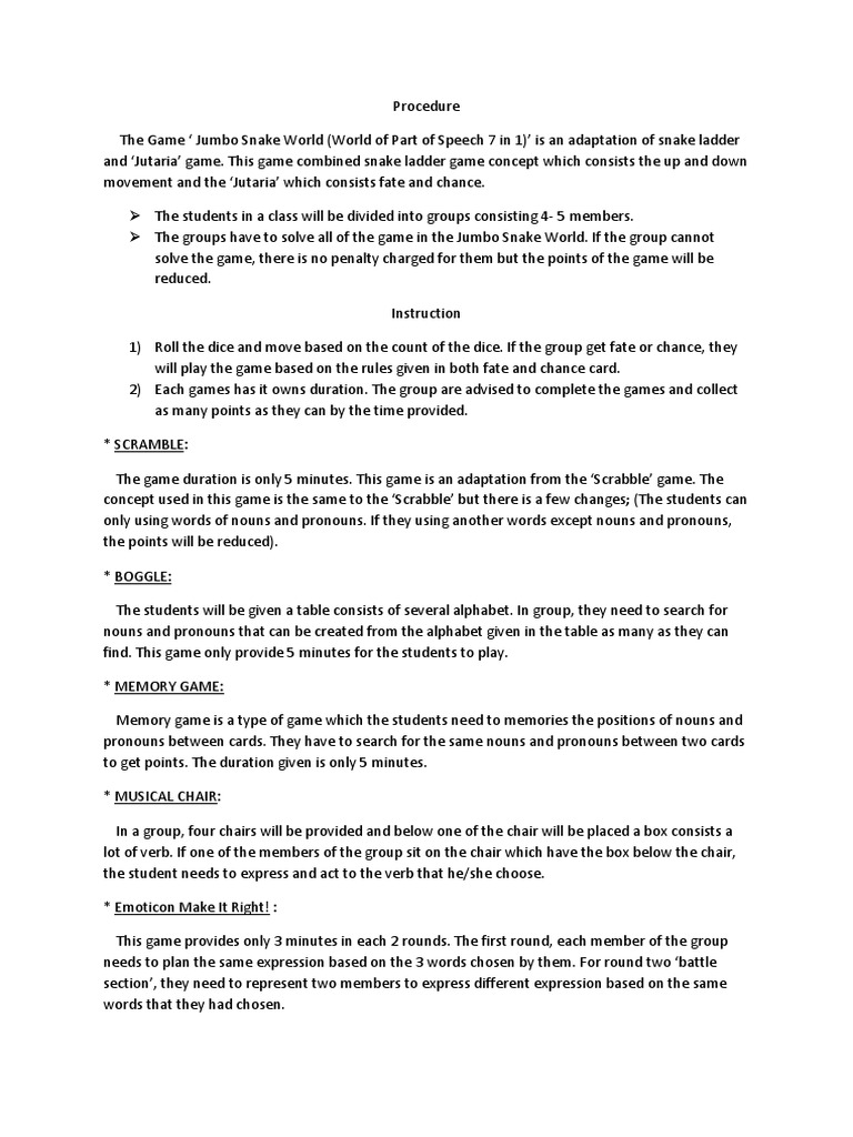 Procedure | PDF | Verb | Pronoun