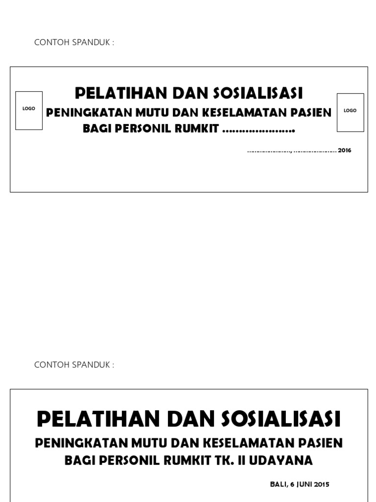 Contoh Spanduk | PDF