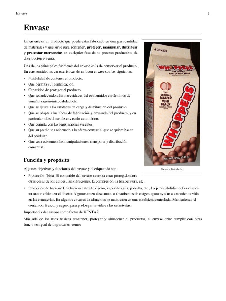 Historia Del Packaging | PDF | El plastico | Alimentos