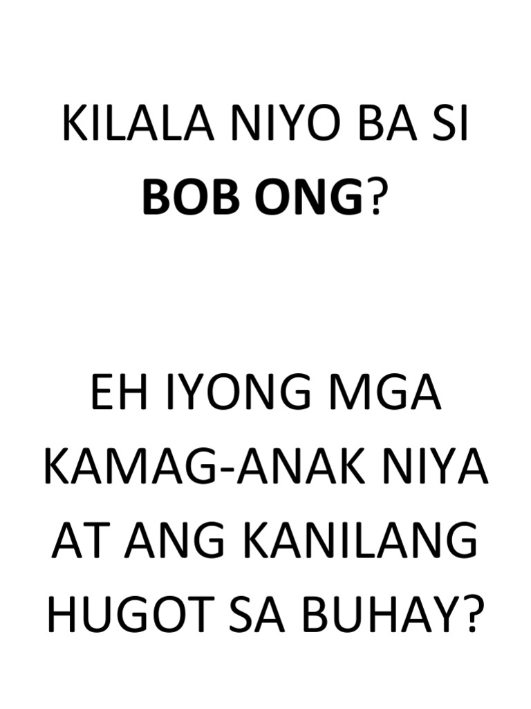 Kilala Niyo Ba Si Bob Ong | PDF | Cable Television | Broadcasting