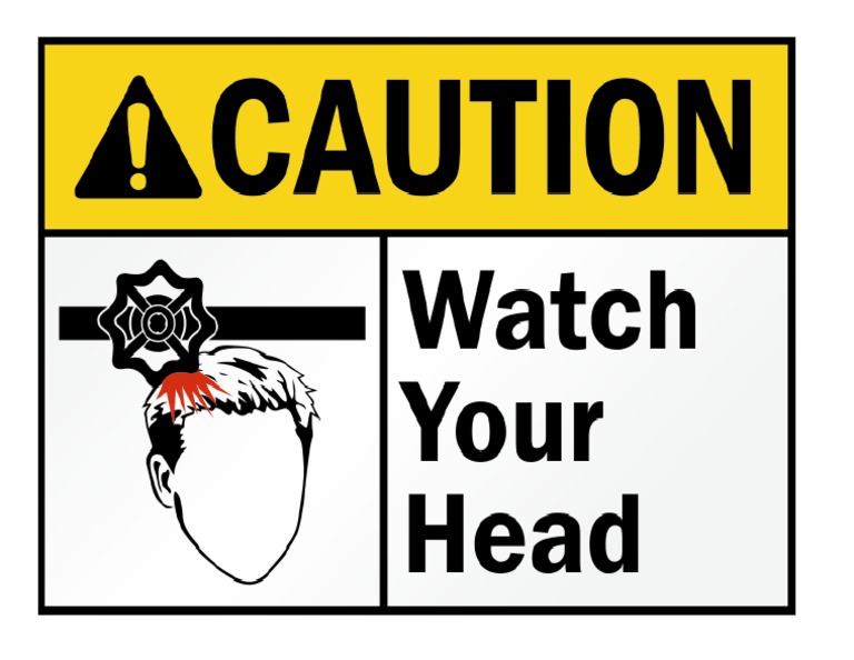 Watch Your Head Signage-1 | PDF