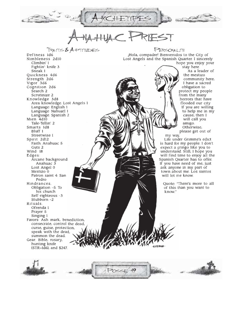 Deadlands - Classic - Arquetypes - Location - Lost Angels | PDF