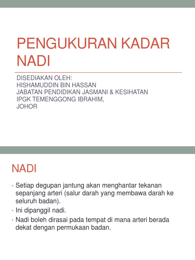Ukur Nadi | PDF